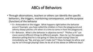 Chapter 18 managing challenging behaviors | PPTX