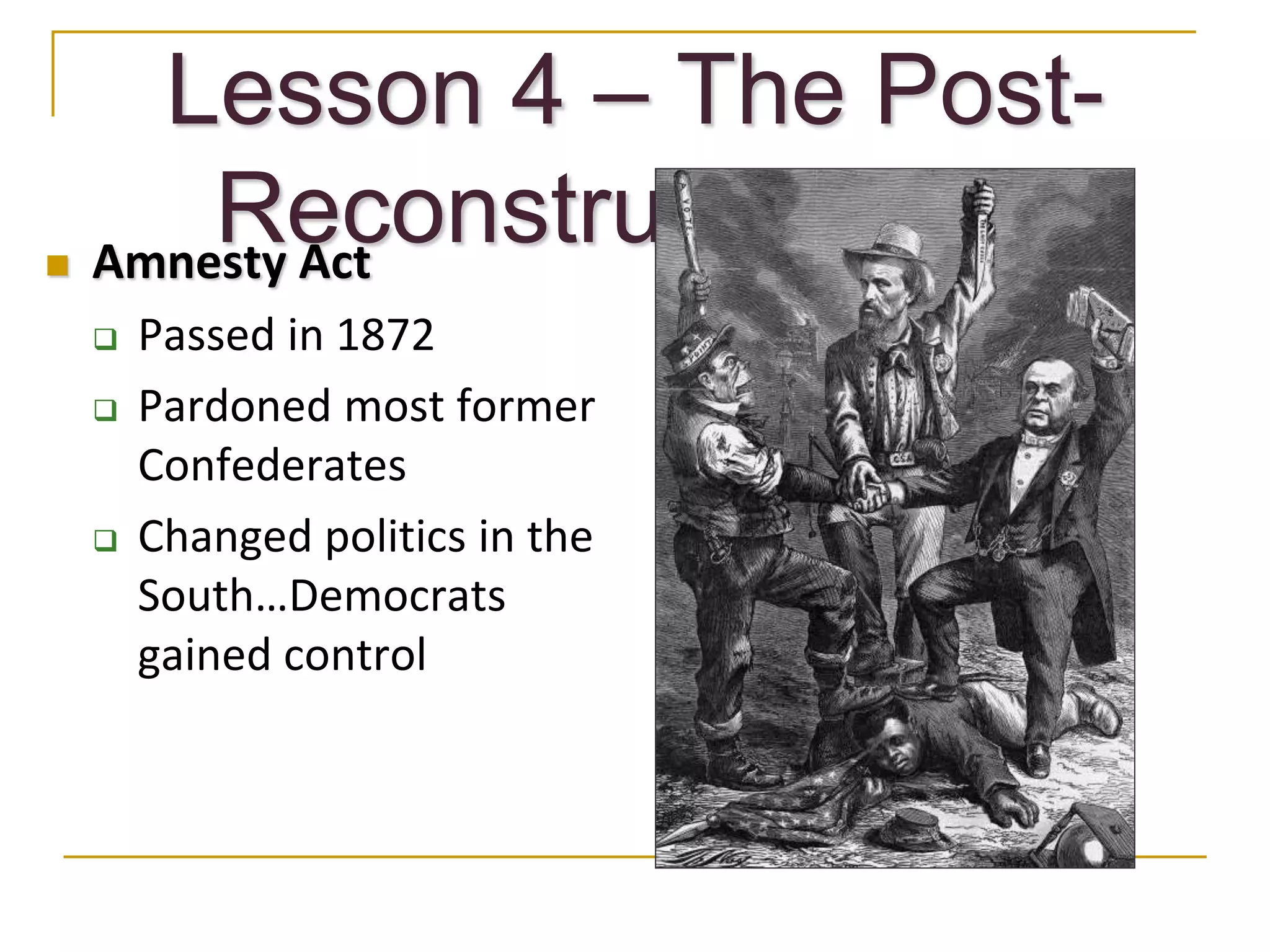 Chapter 18 the reconstruction era | PPTX