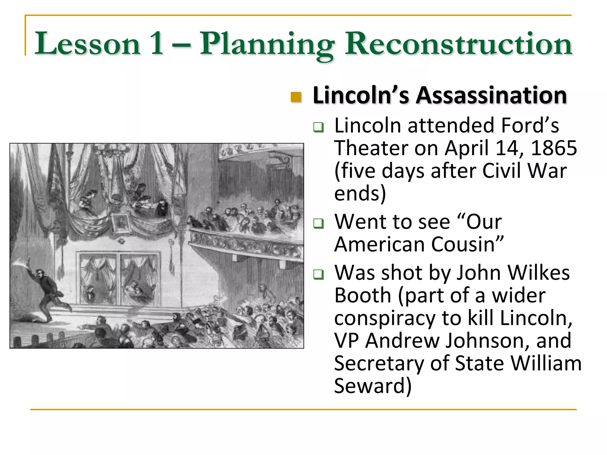 Chapter 18 the reconstruction era | PPTX