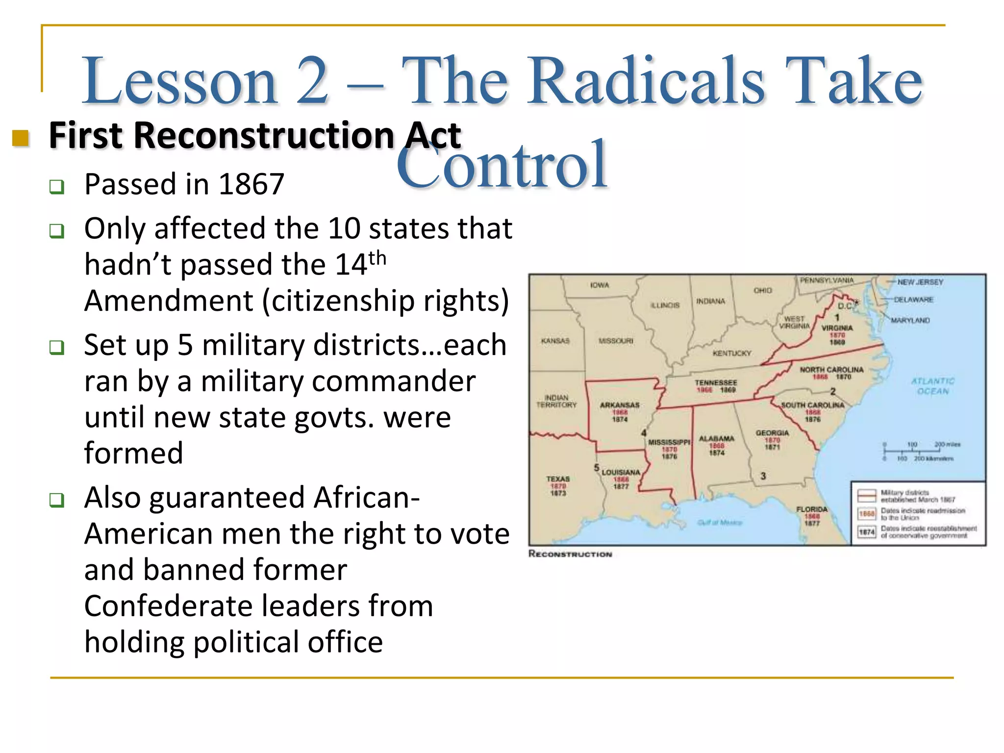 Chapter 18 the reconstruction era | PPTX