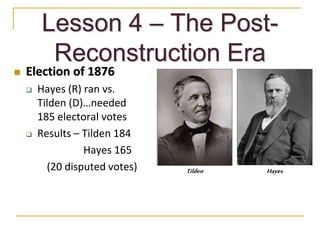 Chapter 18 the reconstruction era | PPTX