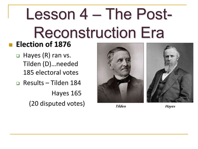 Chapter 18 the reconstruction era | PPTX | Civic affairs | Politics