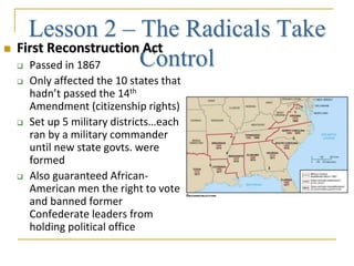 Chapter 18 the reconstruction era | PPTX | Civic affairs | Politics