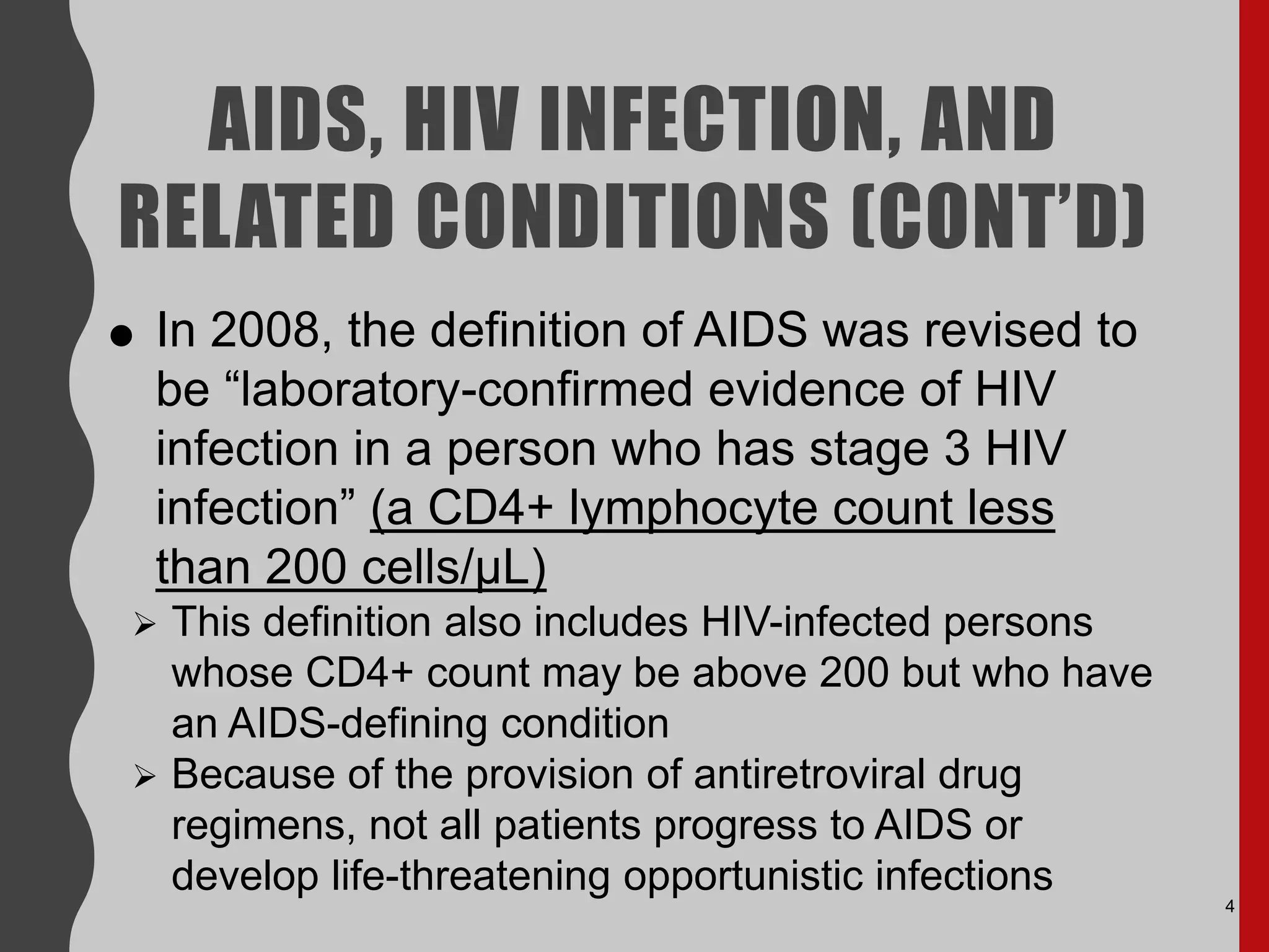 Chapter 18 AIDS, HIV Infection; Related Conditions | PPT