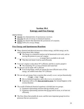 Chemistry - Chp 18 - Reaction Rates and Equilibrium - Notes | DOC