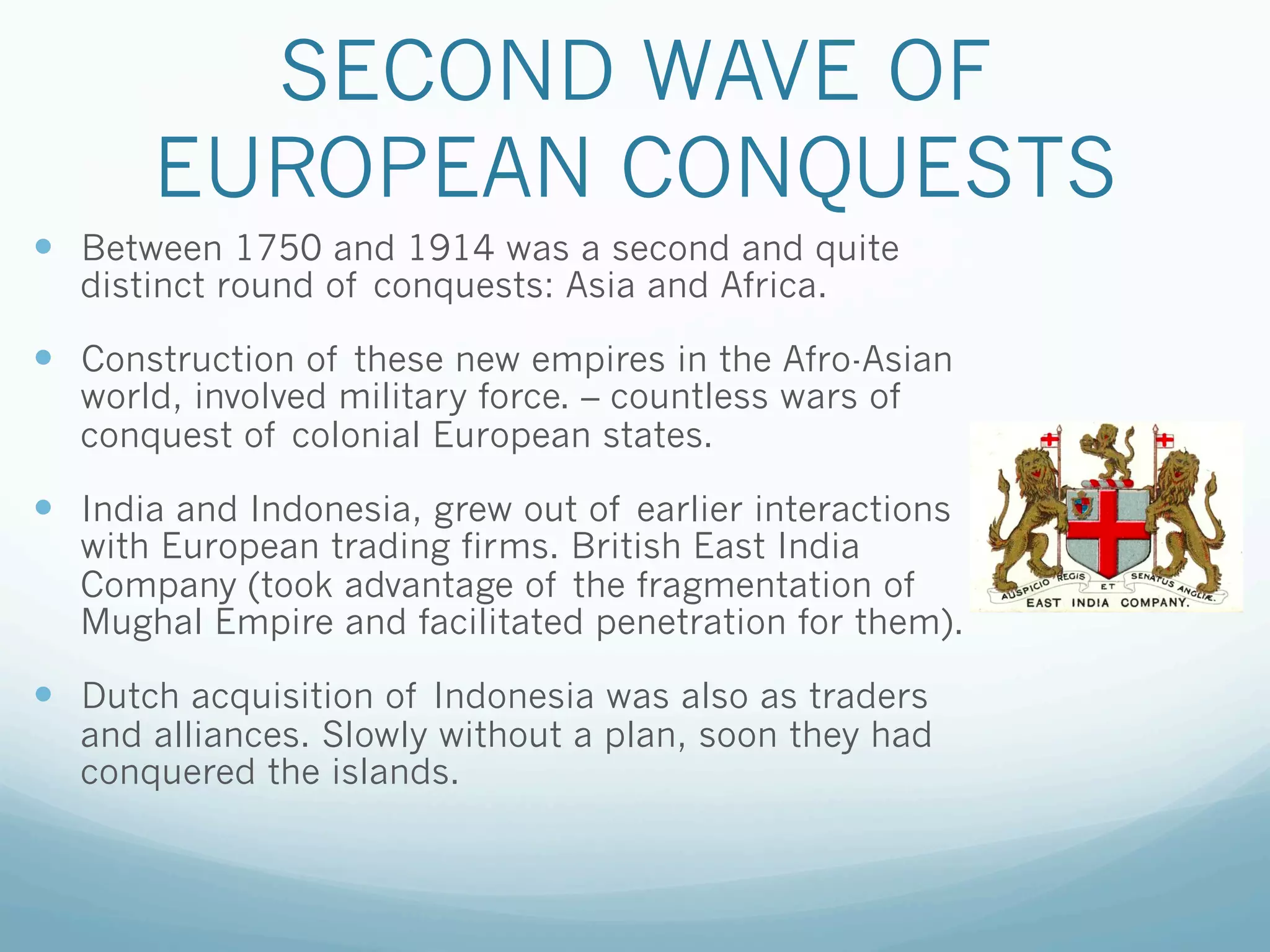 AP WORLD HISTORY - Chapter 18 colonial encounters in asia and africa ...