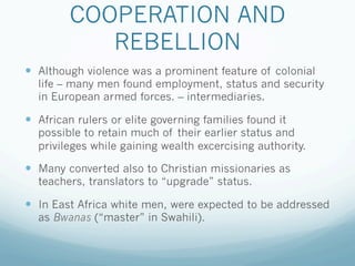 AP WORLD HISTORY - Chapter 18 colonial encounters in asia and africa ...