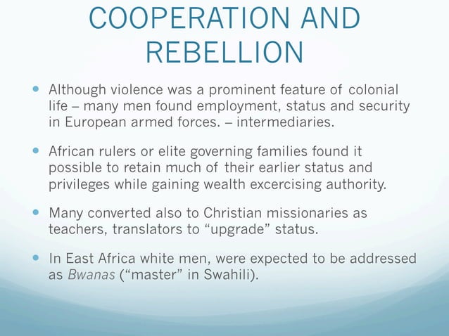 AP WORLD HISTORY - Chapter 18 colonial encounters in asia and africa ...