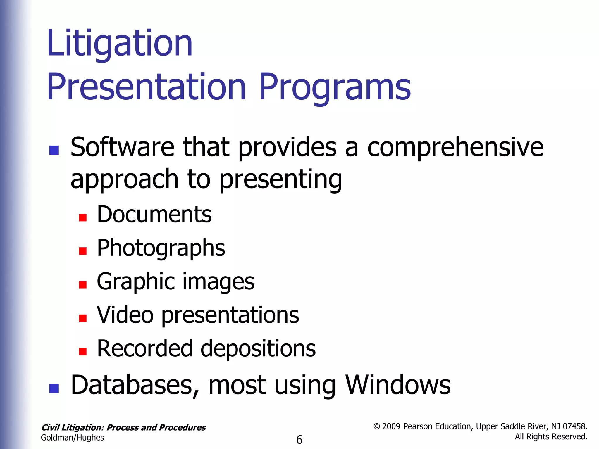 Chapter 18 eighteen the electronic courtroom and trial presentation | PPTX