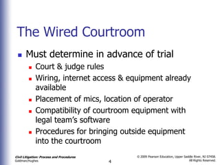 Chapter 18 eighteen the electronic courtroom and trial presentation | PPTX