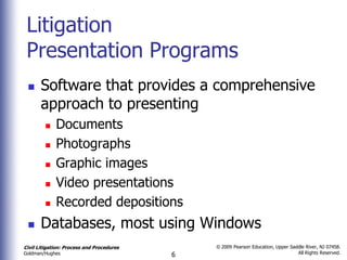 Chapter 18 eighteen the electronic courtroom and trial presentation | PPTX