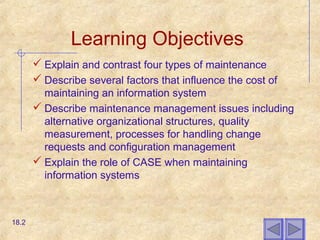 Chapter18 maintaining information systems | PPT