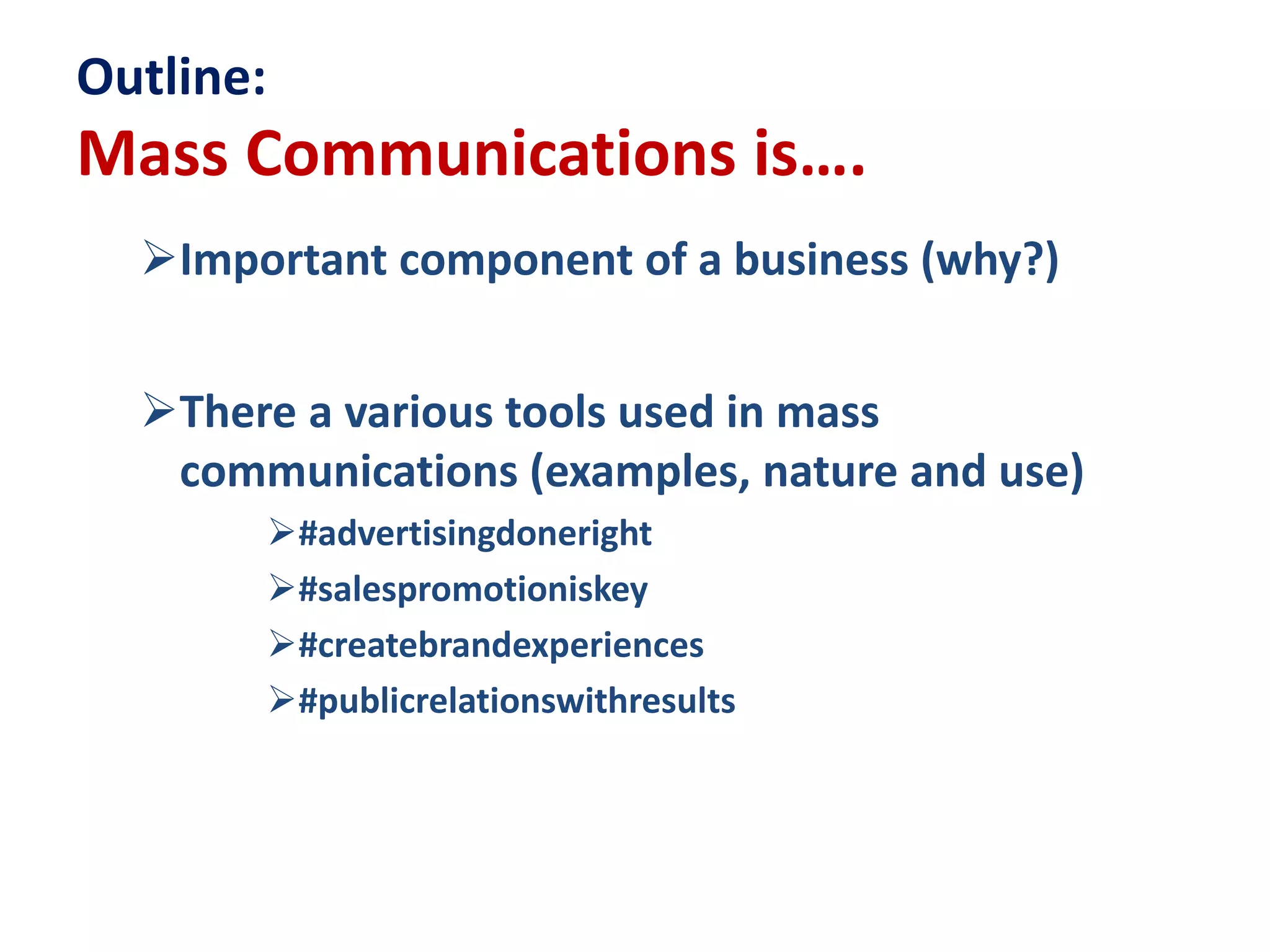 Chapter18 - Managing Mass Communications | PPTX