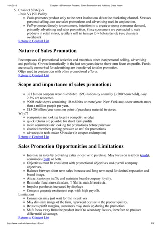 Chapter 18 promotion process, sales promotion and publicity, class ...