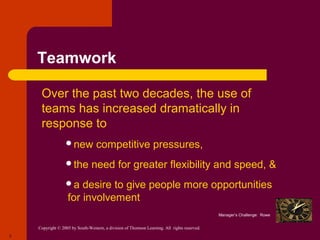 Chapter 18 teamwork | PPT