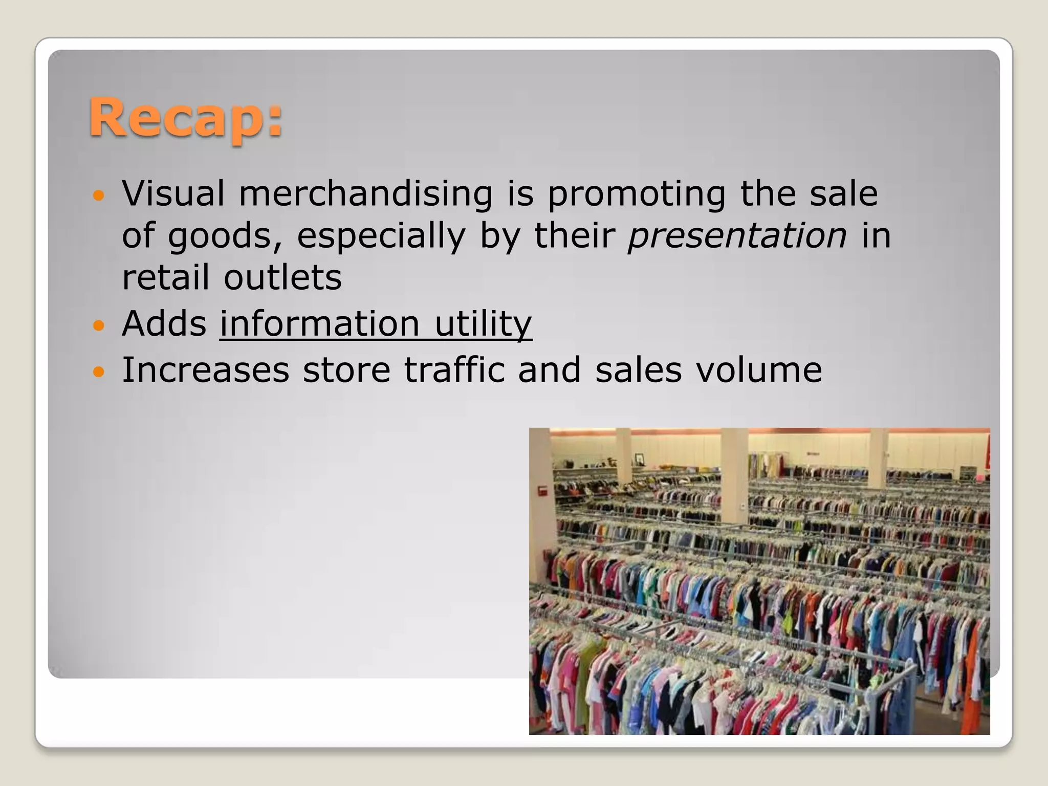Chapter 18 visual merchandising | PPTX