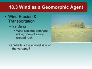 Chapter18 wind erosion and deposition | PPT