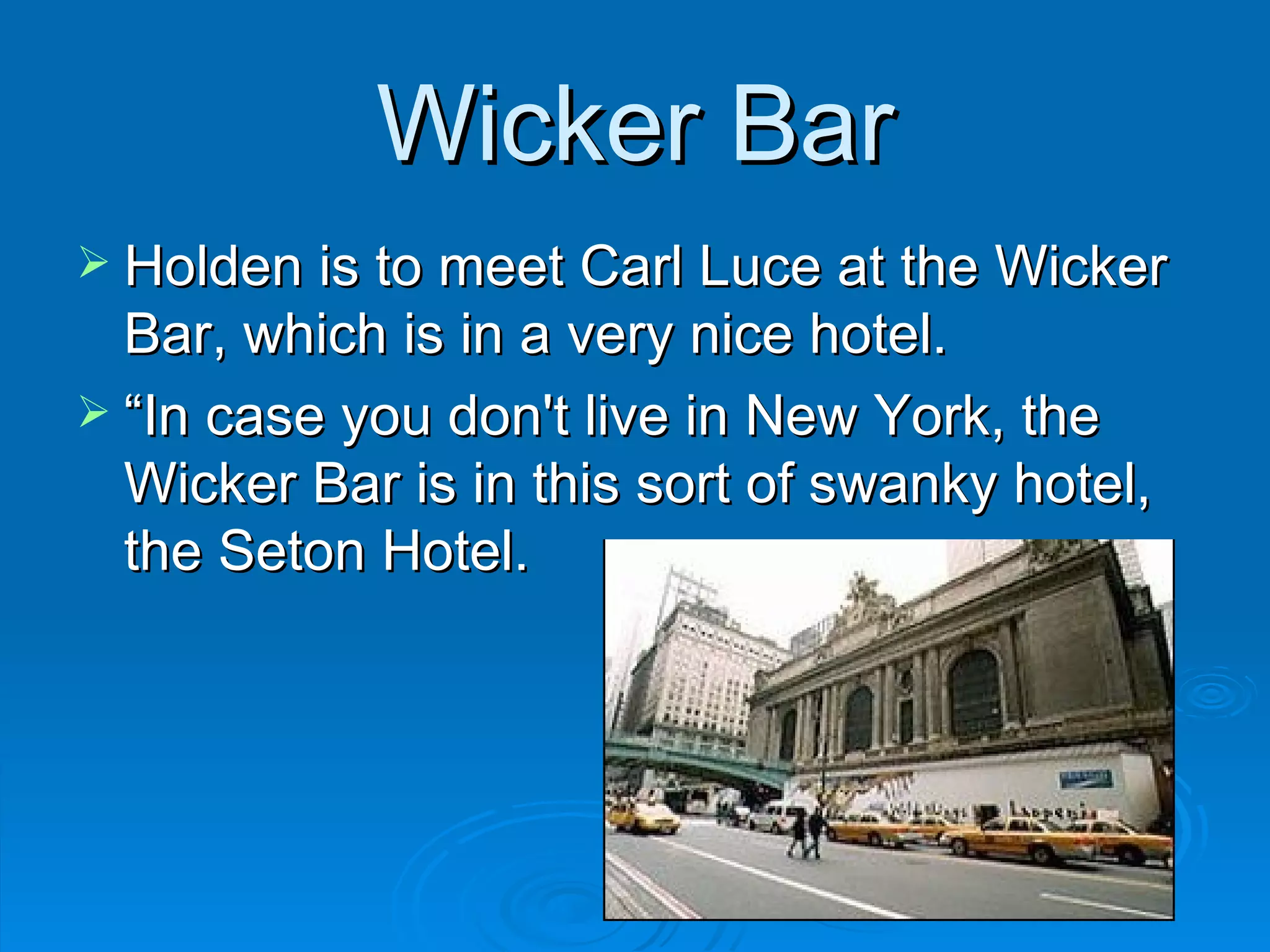 Catcher in the Rye Chapter 19 | PPT