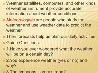 Weather and Climate | PPTX