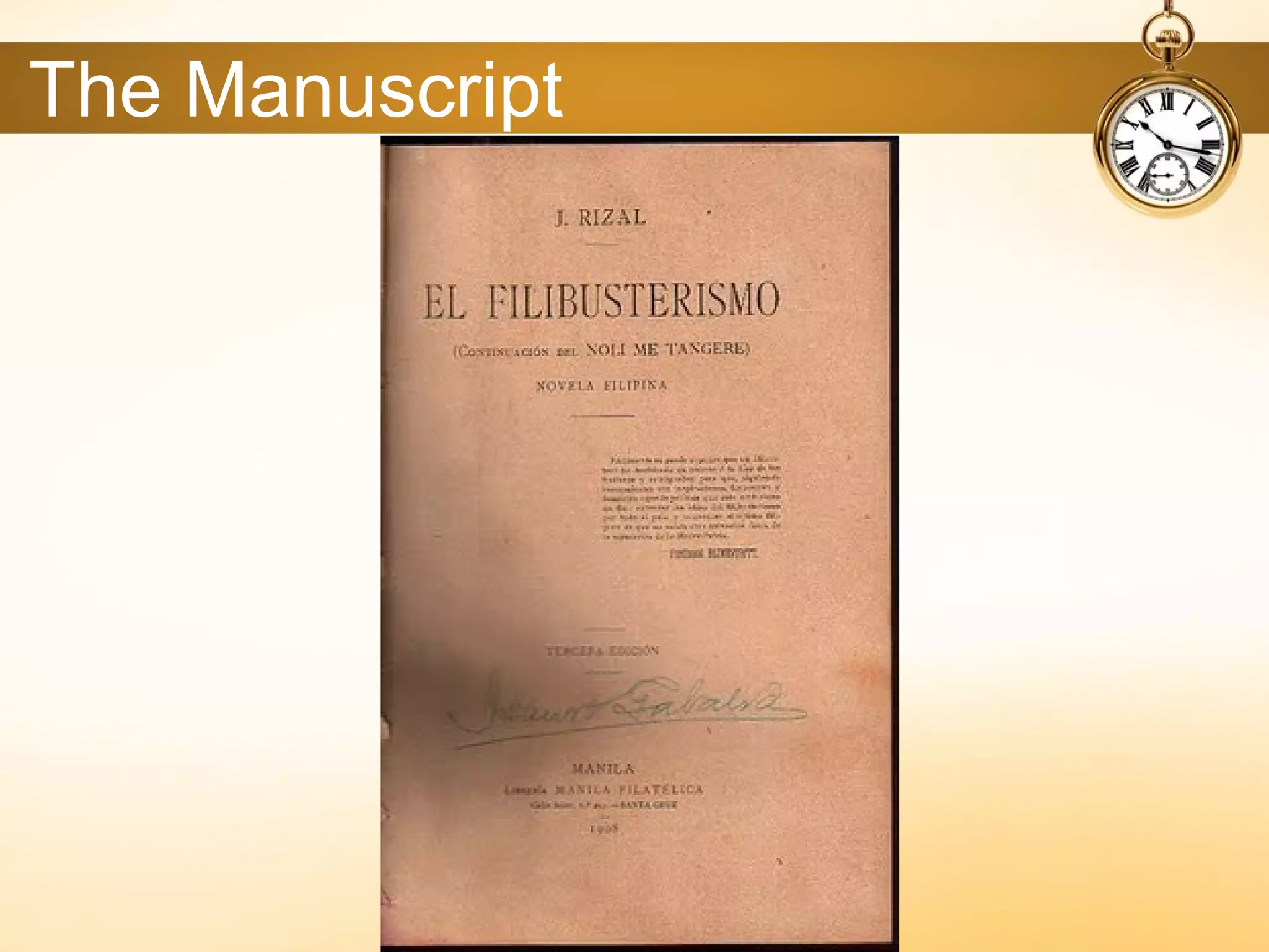 Chapter 19 El Filibusterismo Published in Ghent | PPT