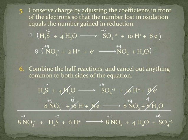 Chapter 19.2 : Balancing Redox Equations | PPTX