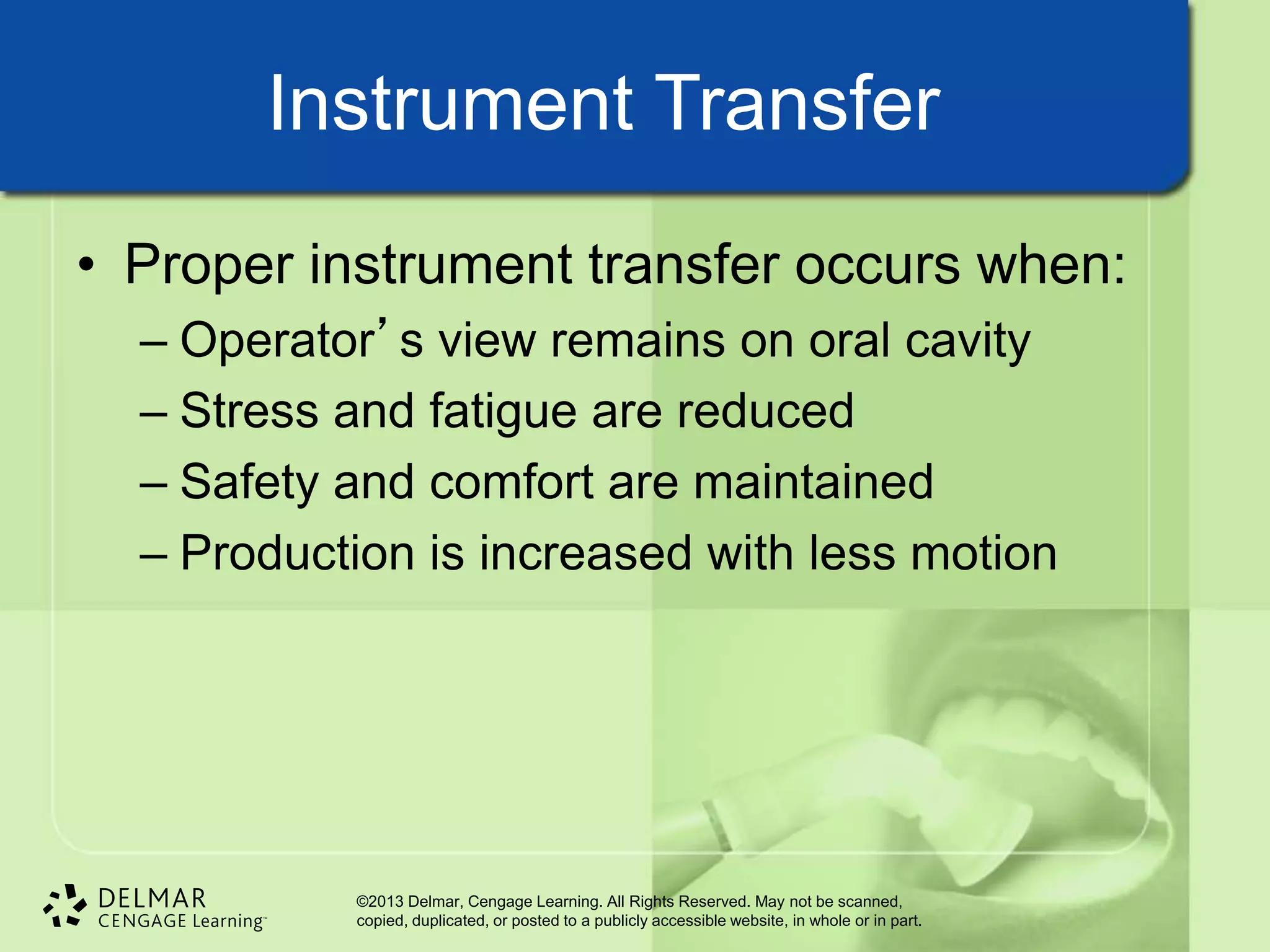 Instrument Transfer and Maintaining Operating Field | PPT