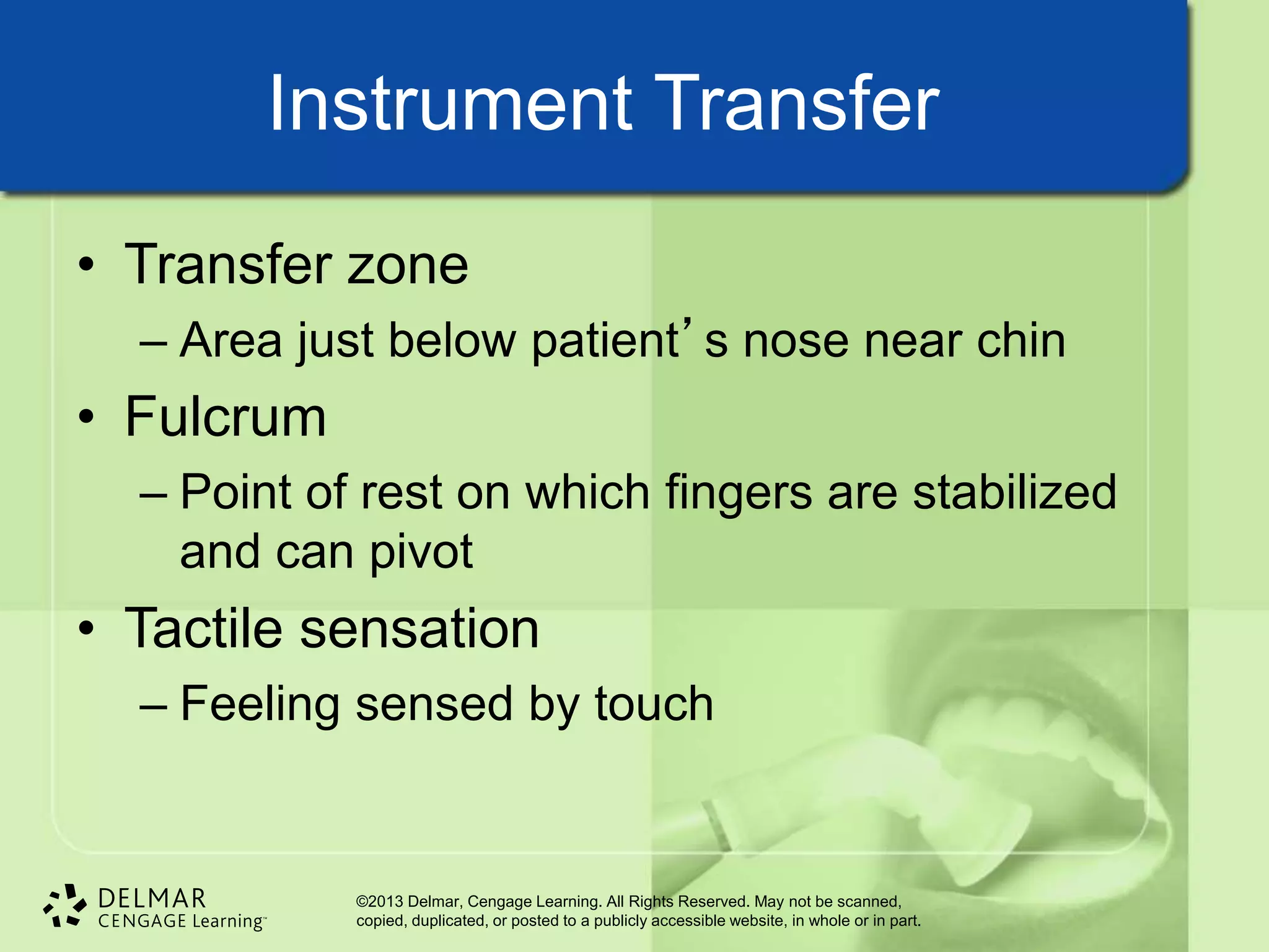 Instrument Transfer and Maintaining Operating Field | PPT