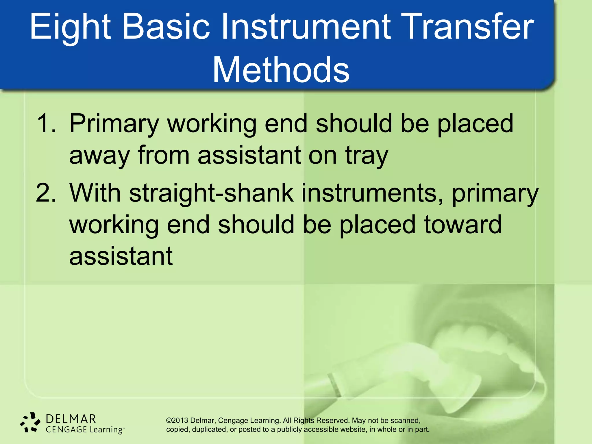 Instrument Transfer and Maintaining Operating Field | PPT