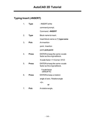 insert autocad blocks | PDF