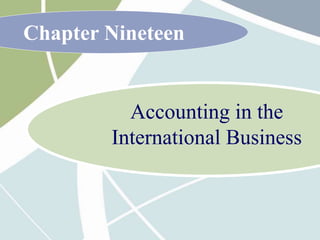 Accounting in the international business | PPT