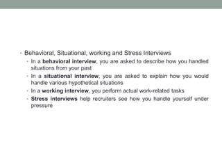 Chapter 19 applying interview style and | PPT