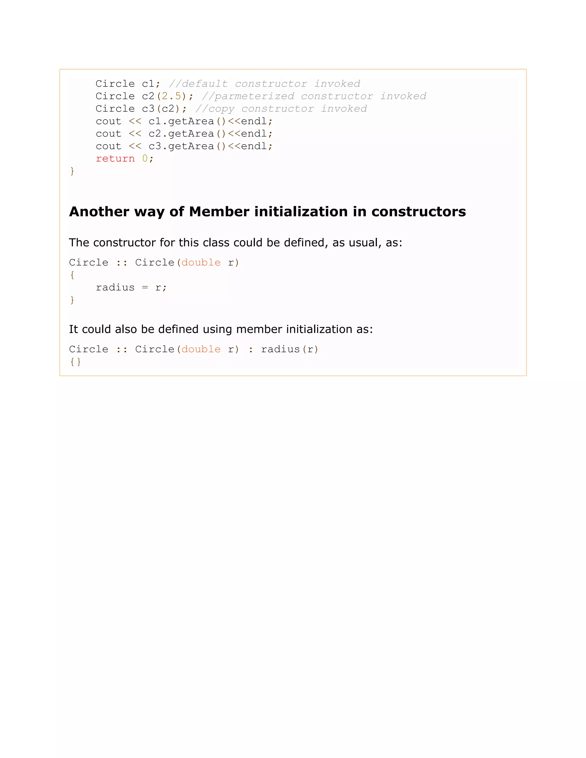 Chapter19 constructor-and-destructor | PDF