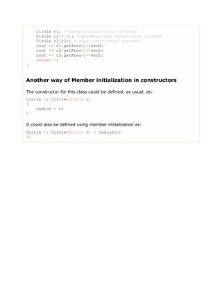 Chapter19 constructor-and-destructor | PDF