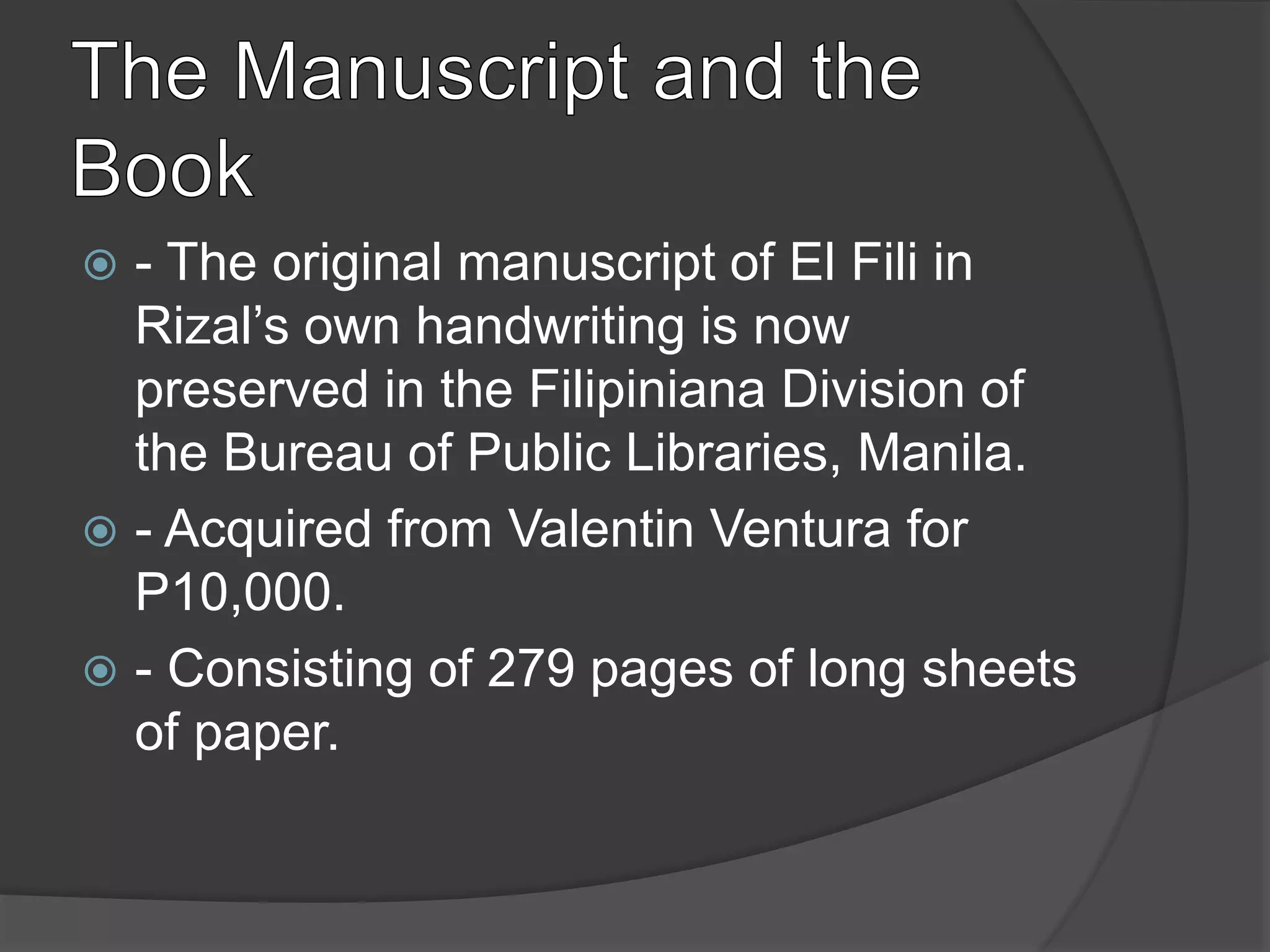 Chapter 19 publishing el filibusterismo | PPTX