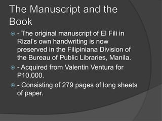 Chapter 19 publishing el filibusterismo | PPTX