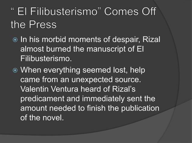 Chapter 19 publishing el filibusterismo | PPTX | Fiction | Books and ...