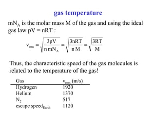 The kinetic theory of gases- physical chemistry | PPT