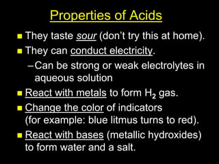 Chapter 19 acids, bases, and salts | PPT