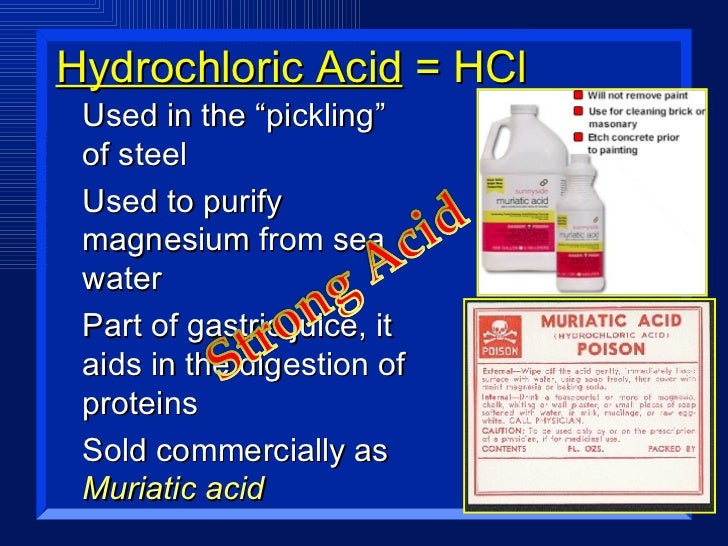 Hydrochloric Acid On Skin