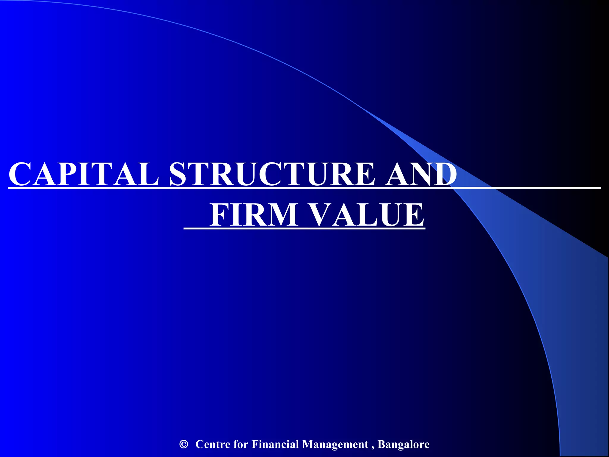 Chapter 19 capital_structure_and_firm_value | PPT