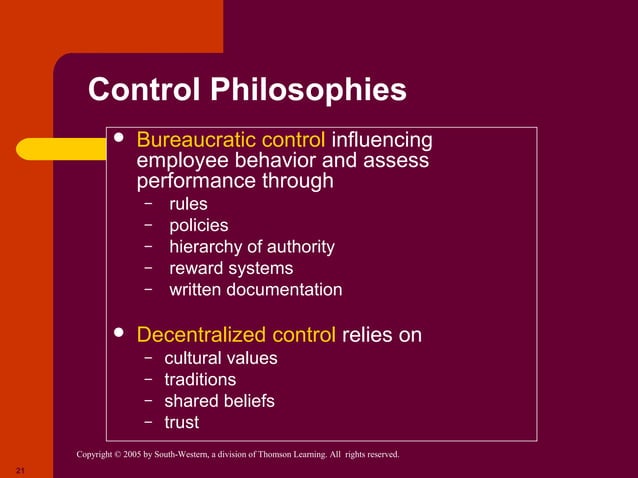 Chapter 19 managerial and quality control | PPT