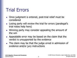Chapter 19 nineteen post trial procedures civ lit 2nd | PPTX