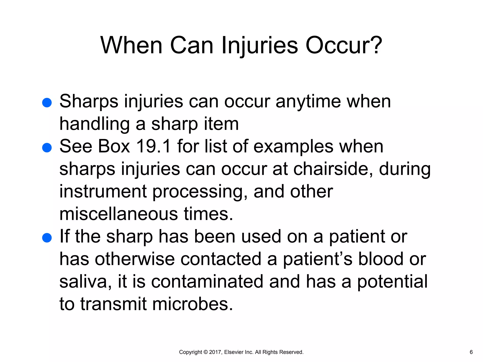 Chapter 19: Sharps Safety | PPTX