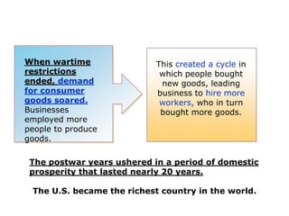 Chapter 19 section Post War America | PPT