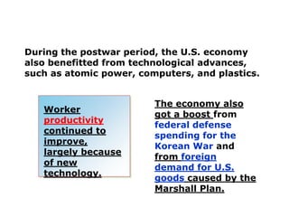 Chapter 19 section Post War America | PPT