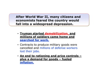 Chapter 19 section Post War America | PPT