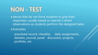 Chapter 1a Basic Concepts in Assessment | PPTX