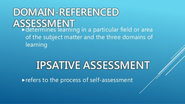Chapter 1a Basic Concepts in Assessment Chapter 1a Basic Concepts in Assessment