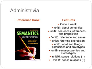 Chapter 1 about semantics | PPTX