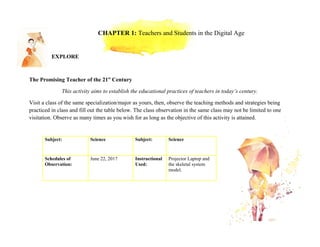 Chapter 1 activity teachers and students in the digital age | DOC